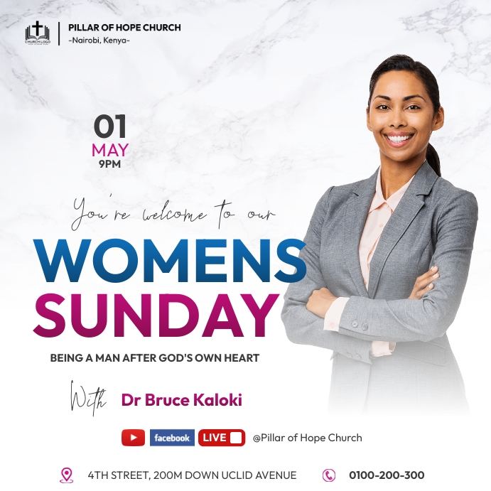 Plantilla de Domingo para Mujeres | PosterMyWall