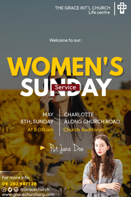 Copy of Womens sunday | PosterMyWall