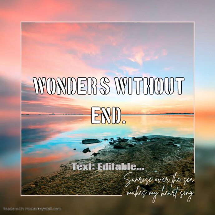 Wonder's of God Template | PosterMyWall