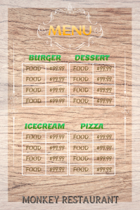 Wood Board Menu 005-04 Template | PosterMyWall