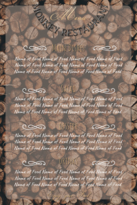 Wood Board Menu 005-04 Template | PosterMyWall