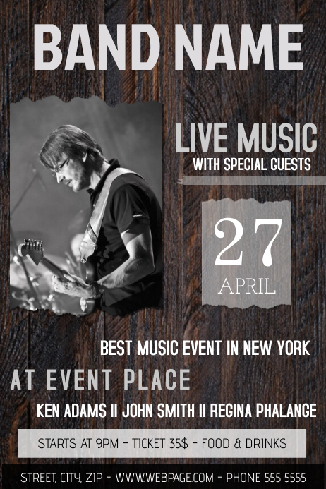 Free Band Poster Templates