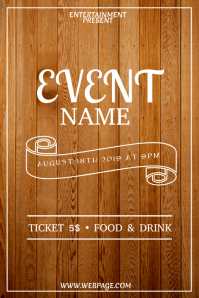 Wood Event Flyer Template | PosterMyWall