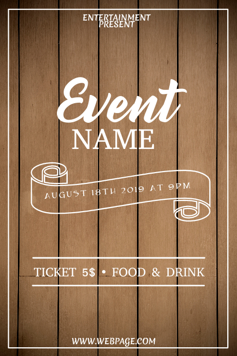 Copy of Wood event flyer template | PosterMyWall