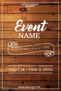 Wood event flyer template | PosterMyWall