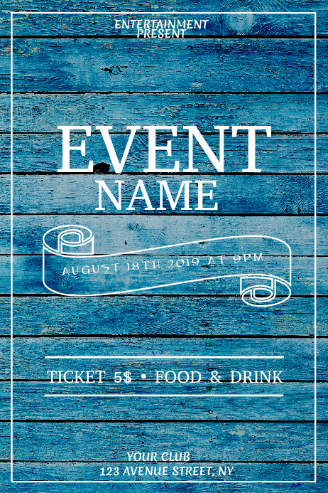Wood event flyer template | PosterMyWall