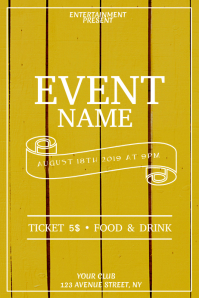 Wood event flyer template | PosterMyWall