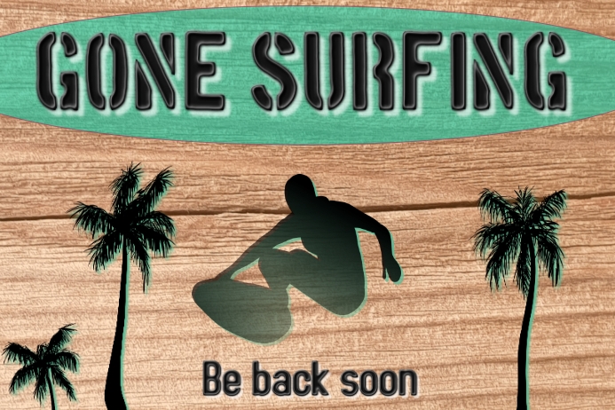 Copy of Wood with palm trees - template | PosterMyWall