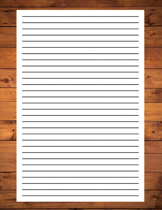 Copy of wood stationary letter | PosterMyWall