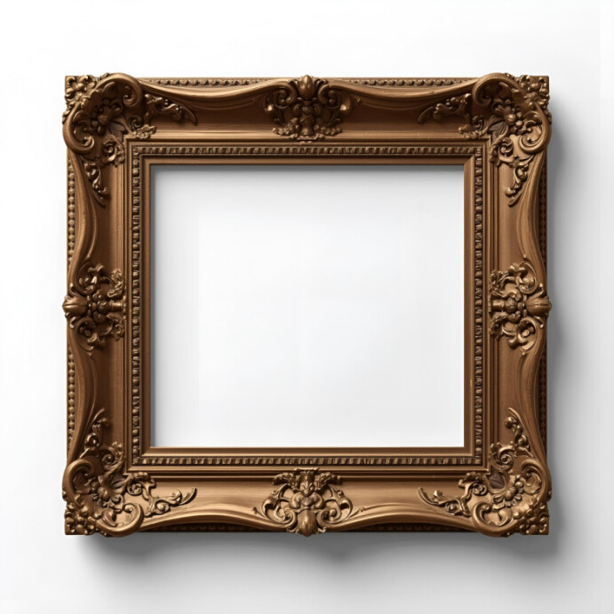 Wooden Picture Frame Template 1080 x 1080 | PosterMyWall