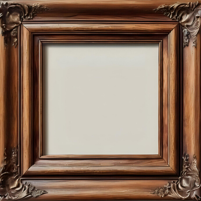 Wooden Picture Frame Template 1080 x 1080 | PosterMyWall
