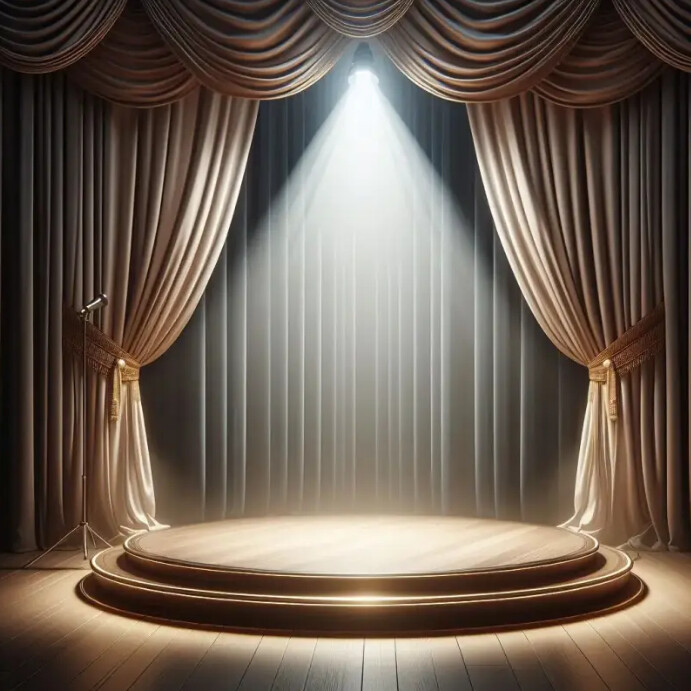 Wooden stage spotlight event template | PosterMyWall