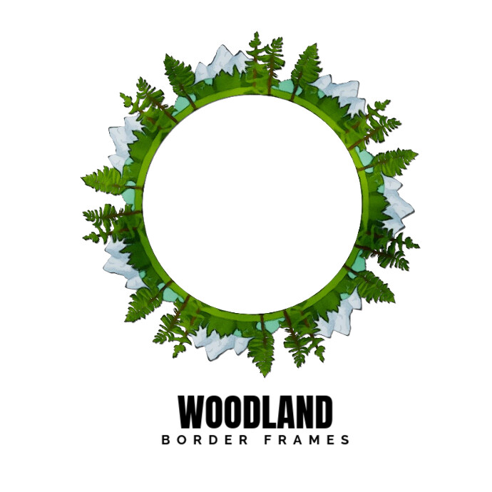 Copy of Woodland nature frame border | PosterMyWall