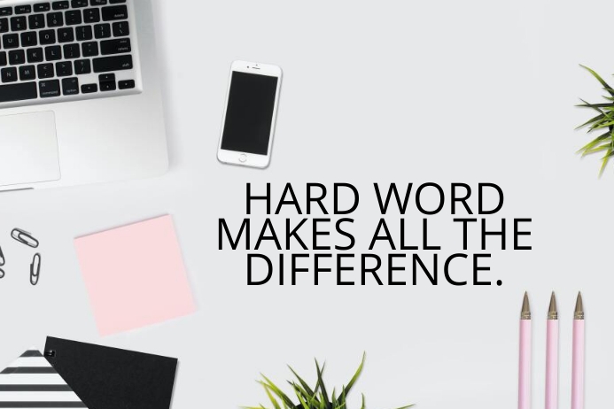 WORD AND DIFFERENCE QUOTE TEMPLATE | PosterMyWall
