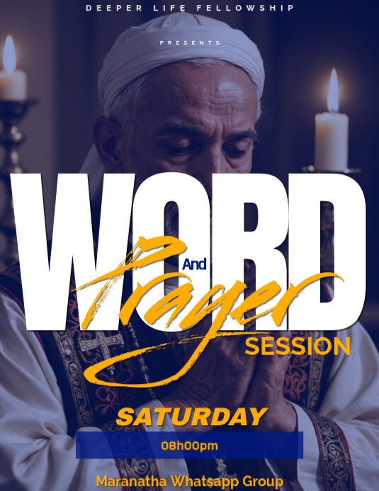 Word And Prayer Session Template | PosterMyWall