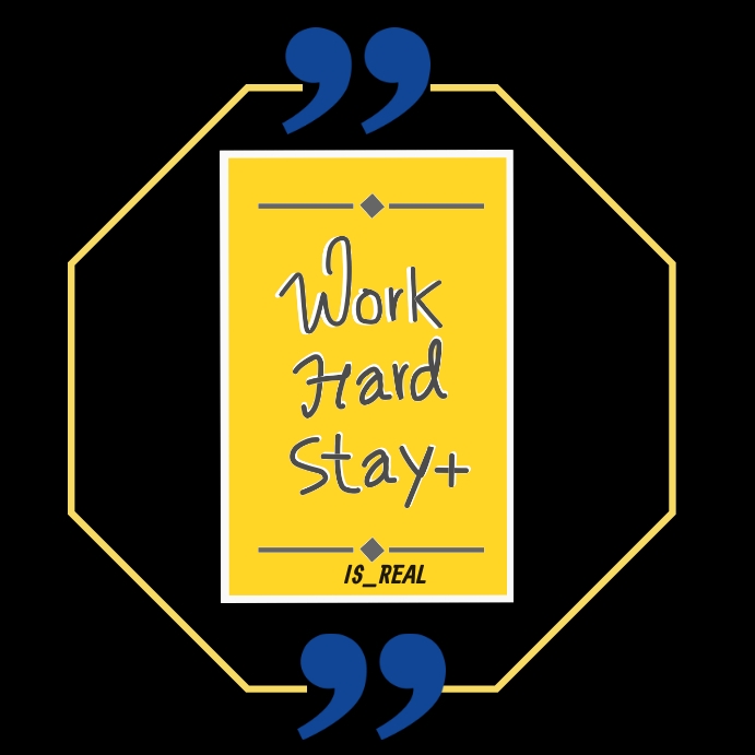 Work Hard Template | PosterMyWall