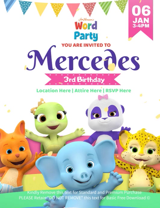 Copy of Word Party | PosterMyWall