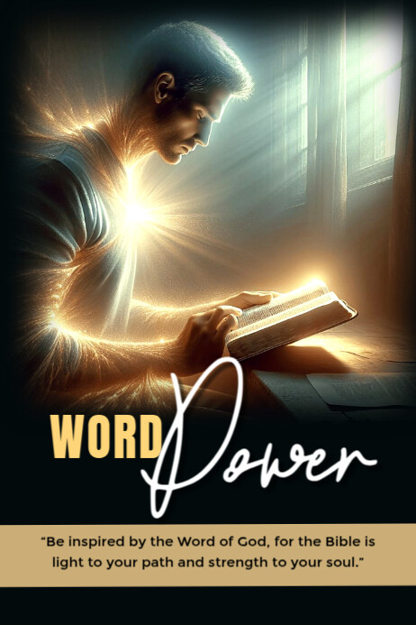 Word power,bible, bible inspiration, inspired by the word Template ...