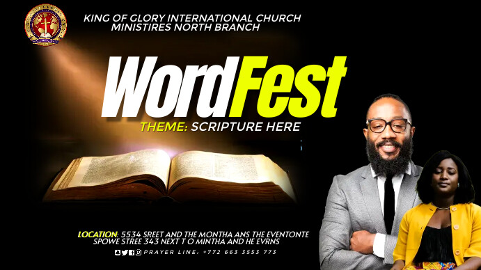 Modèle wordfest | PosterMyWall