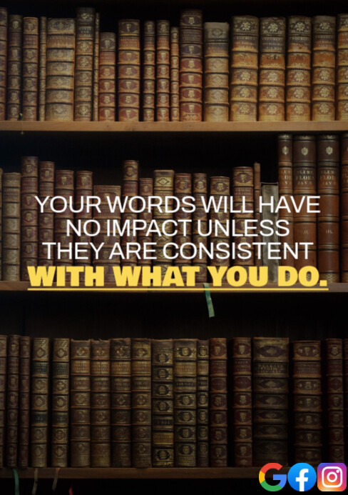 WORDS AND IMPACT QUOTE TEMPLATE | PosterMyWall