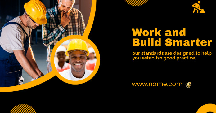 WORK AND BUILD SMARTER POSTER TEMPLATE | PosterMyWall