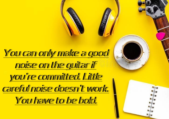 WORK AND GUITAR QUOTE TEMPLATE | PosterMyWall