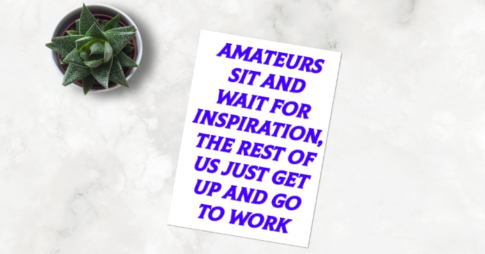 WORK AND INSPIRATION QUOTE TEMPLATE | PosterMyWall