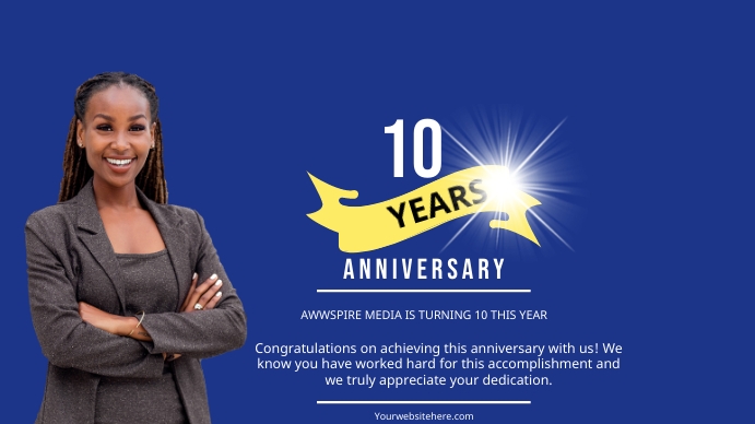 Work anniversary / 10th Anniversary Template | PosterMyWall