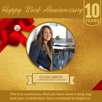 Work Anniversary Template | PosterMyWall