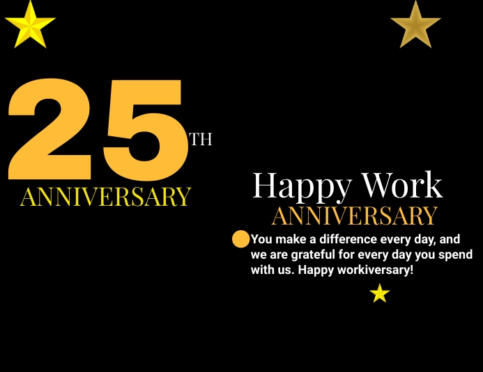 Work anniversary Template | PosterMyWall