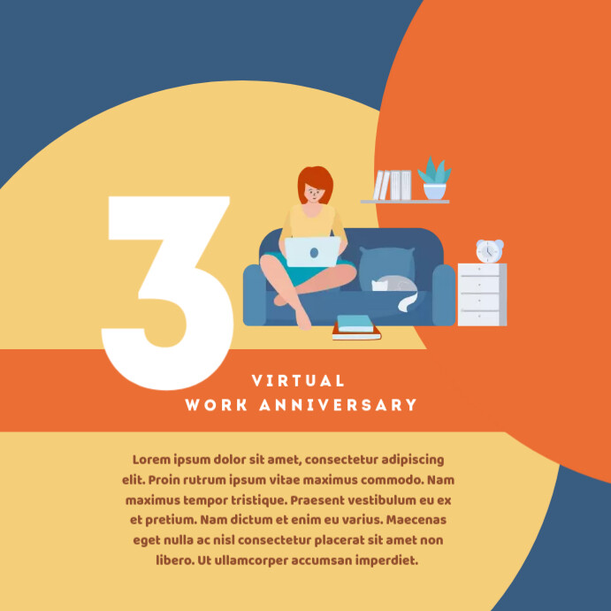 Work Anniversary Template | PosterMyWall
