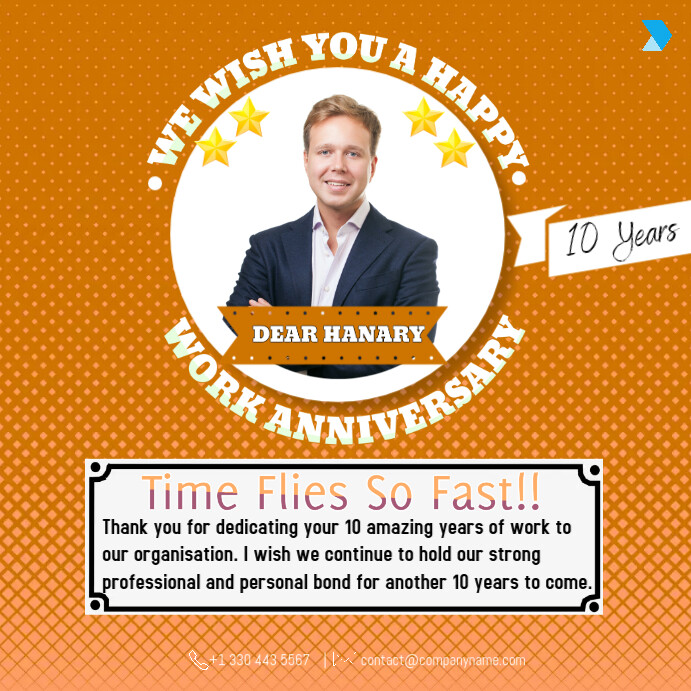 WORK ANNIVERSARY Template | PosterMyWall