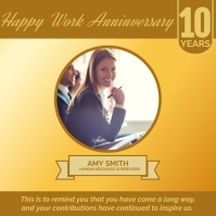 Work Anniversary Template | PosterMyWall