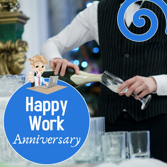 Work Anniversary IG Post Template | PosterMyWall