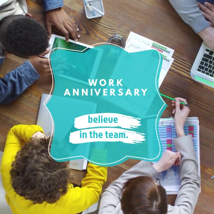 Work Anniversary Template | PosterMyWall