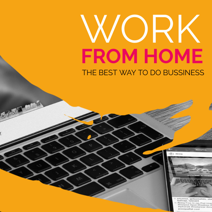 WORK FROM HOME 34 Template | PosterMyWall