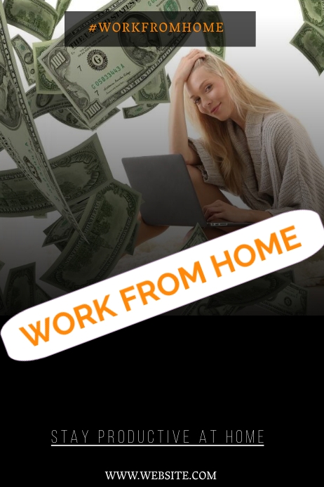 Work from home Template | PosterMyWall