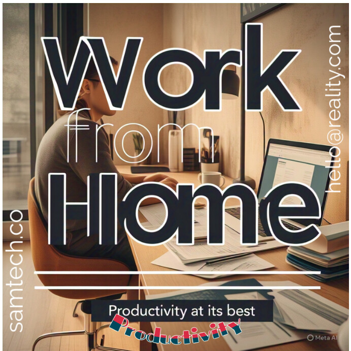 Copy of Work from home | PosterMyWall