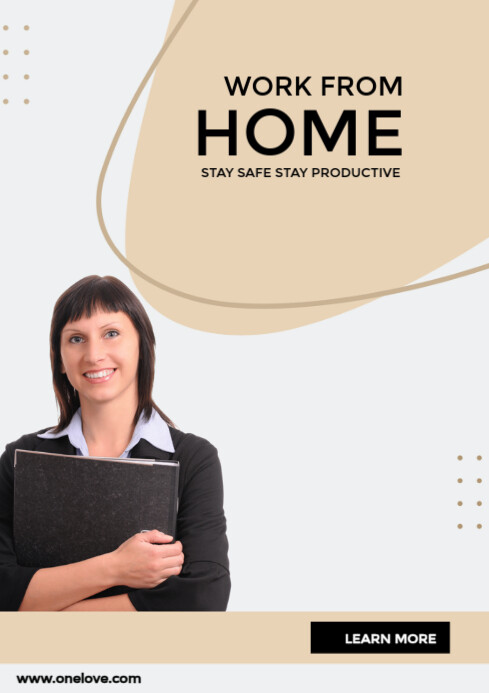 Copy of Work From Home Flyer | PosterMyWall