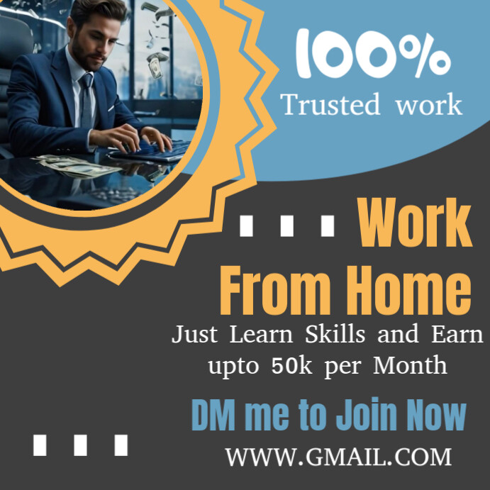 Copy of Work from home Instagram post | PosterMyWall