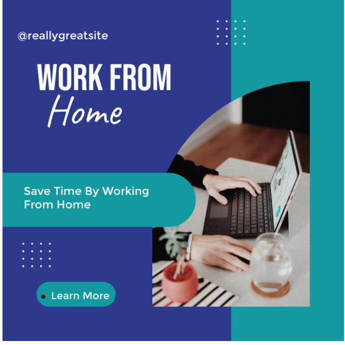 Copy of Work From Home Template | PosterMyWall