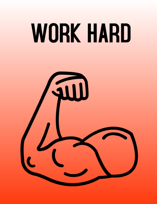 Work hard Template | PosterMyWall