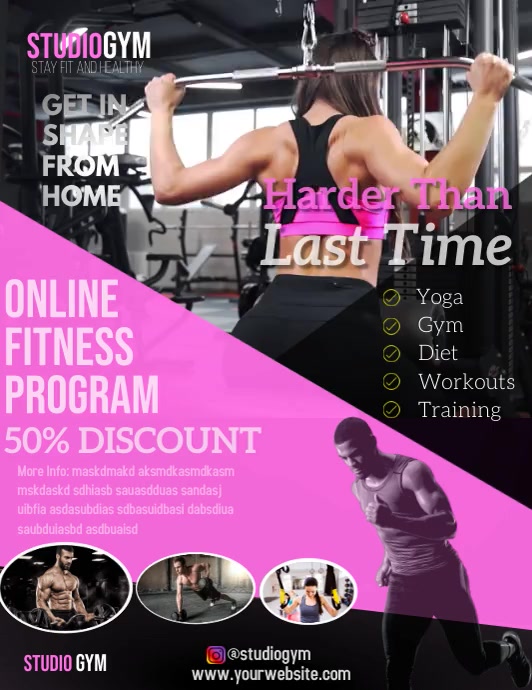 work out poster Template | PosterMyWall