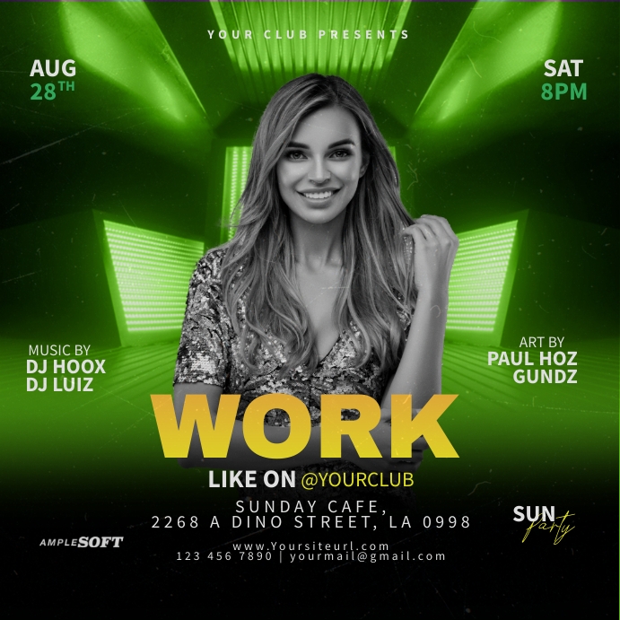 Work Party Template | PosterMyWall