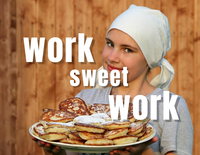 Work sweet Work cake bakery poster Template | PosterMyWall