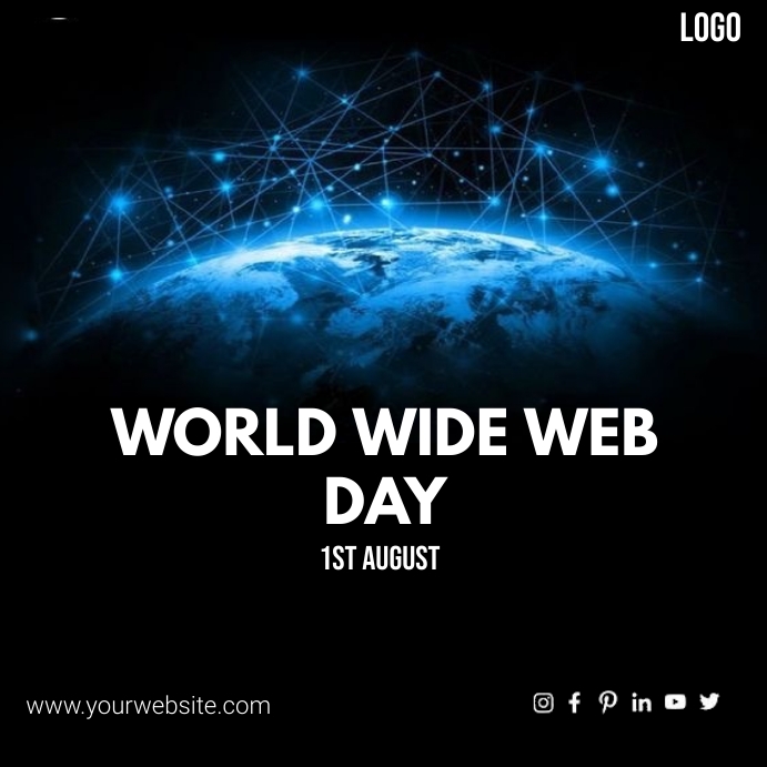 workd wide web day poster Template | PosterMyWall