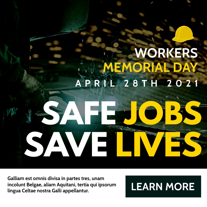 worker's memorial day advertising instagram p Template | PosterMyWall