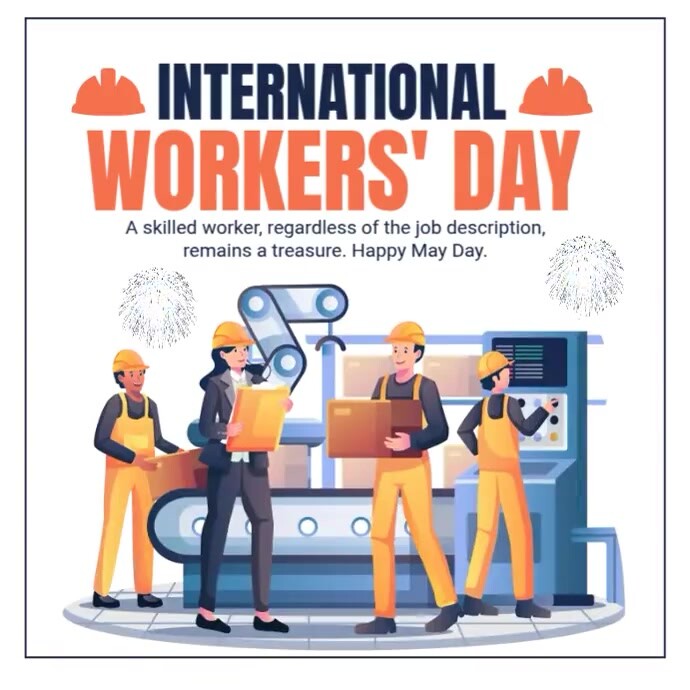 Workers' Day Celebration Template | PosterMyWall
