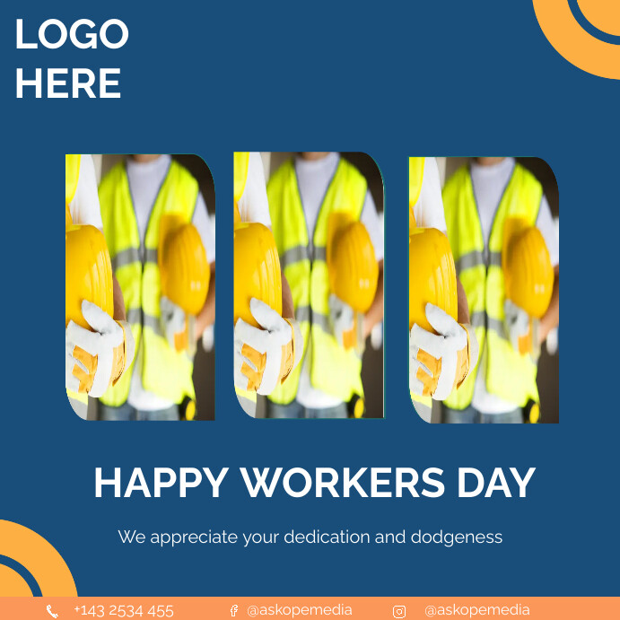 Workers day Template | PosterMyWall