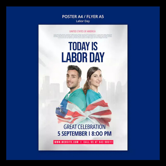 Workers day holiday Template | PosterMyWall